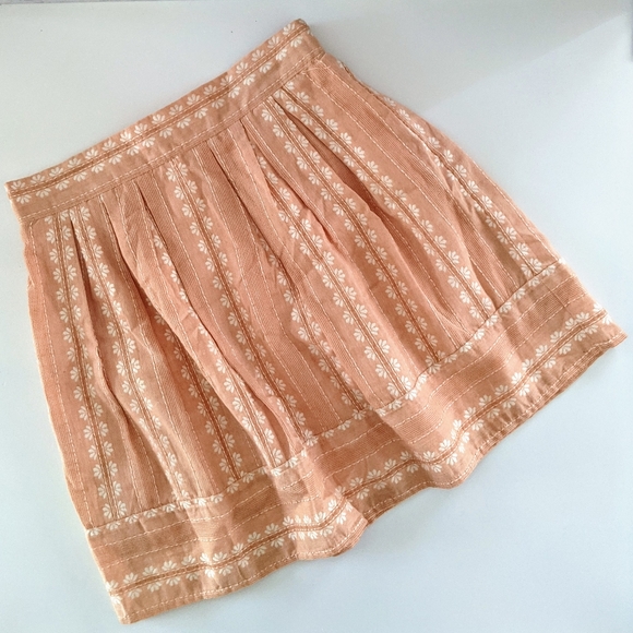 Dani Collection | Skirts | Dani Sweet Peach Embroidered Aline Mini ...